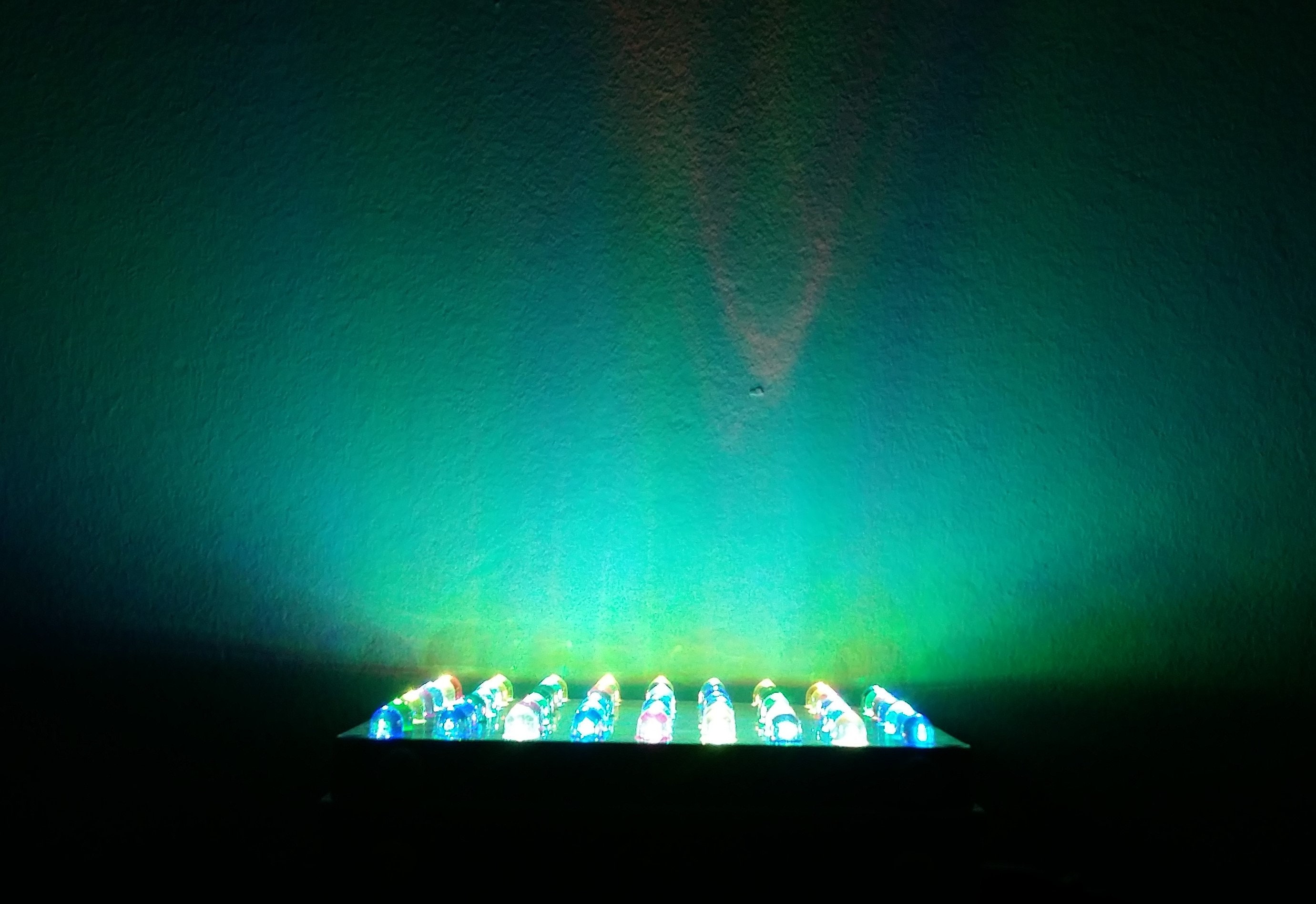 RGB LED Cube Box Light Show Effect 9x7 10 Mm Led's 56 Led's Euro Power ...