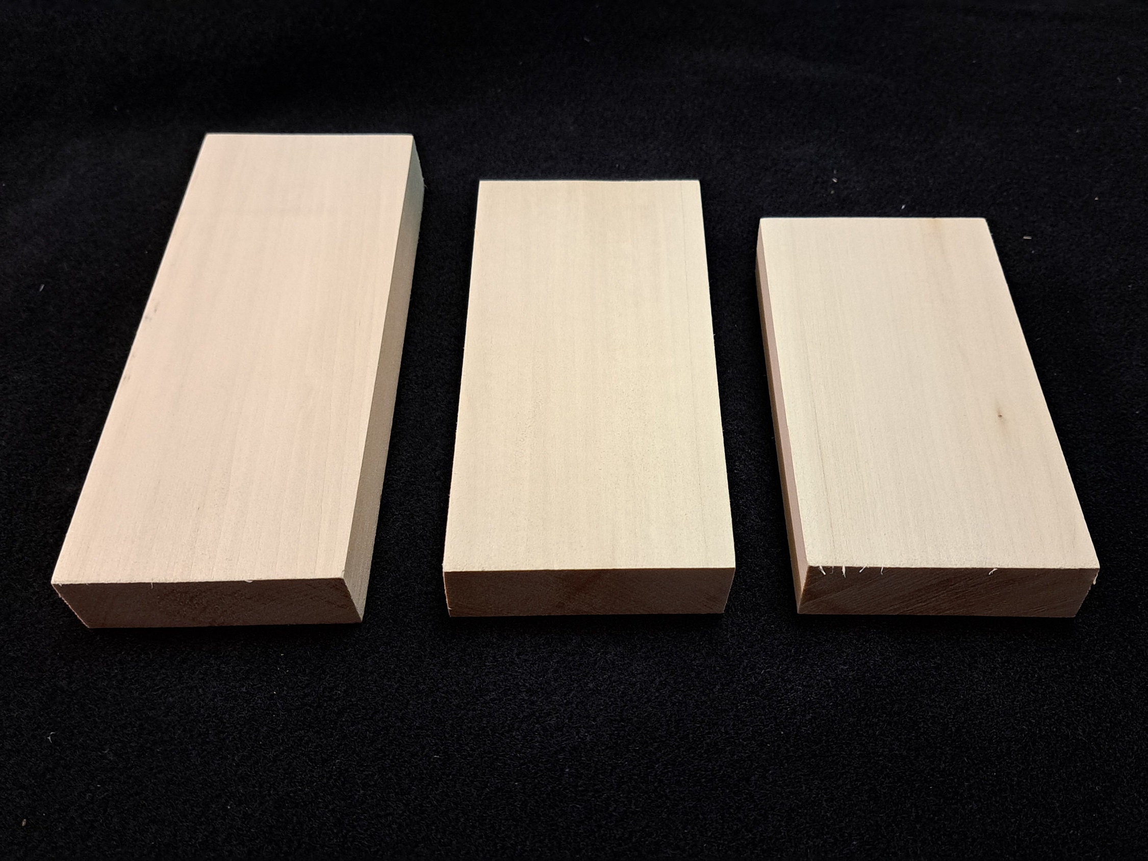 3piece Unfinished CRAFT WOOD Blocks, Diy Carving Engraving Woodcraft ...