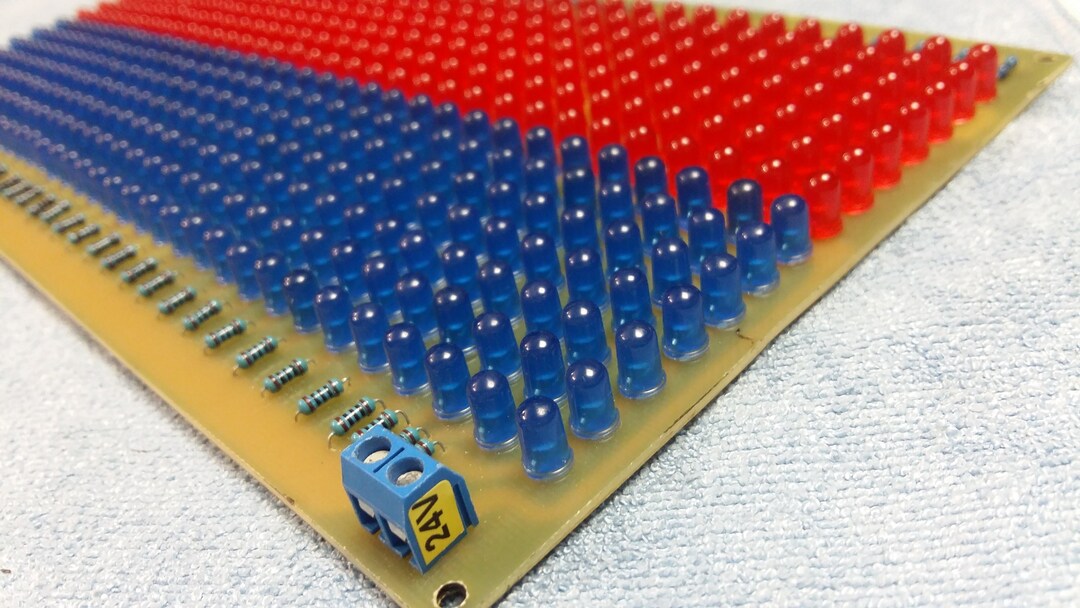 Big RED BLUE LED Panel, for Diy Flashing Light Show Effect, Matrix ...