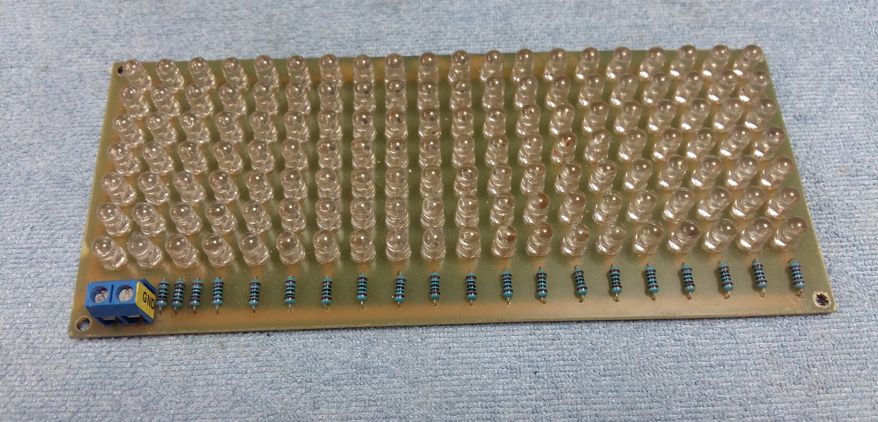 RGB RAINBOW LED Panel, for Multicolour Neon Show Effect 20x7 140 Bulbs ...