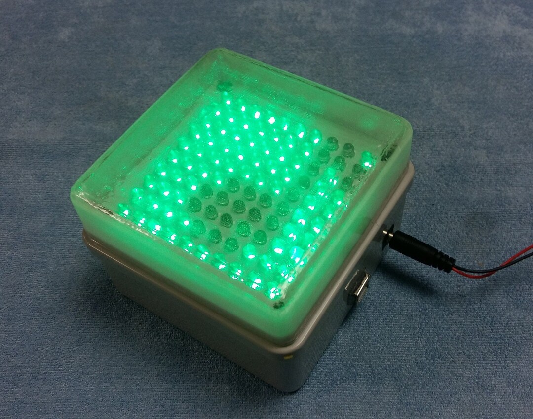 GREEN LED MATRIX Display Cube Box, Portable Lamp, Light Box, Disco ...
