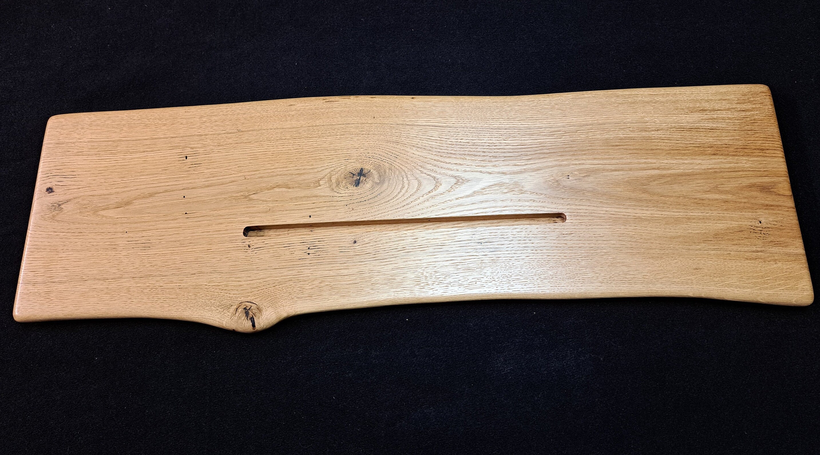 85cm RECLAIMED RUSTIC OAK Bath Tray, Solid Oak Wormy Wood Phone Rack ...