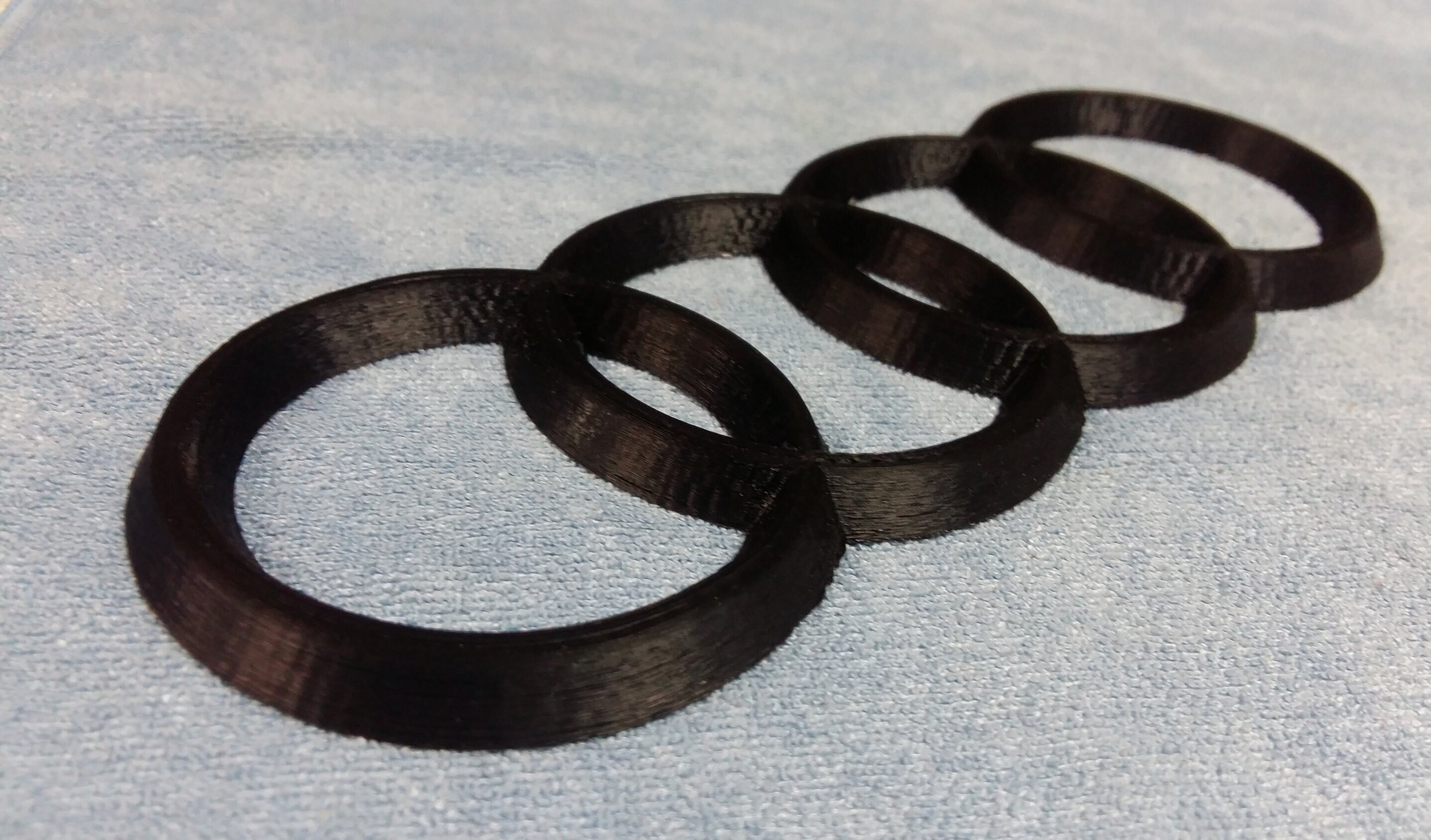 Symbol Audi Logo Ring Sign Badge Rings Emblem 3D - Etsy