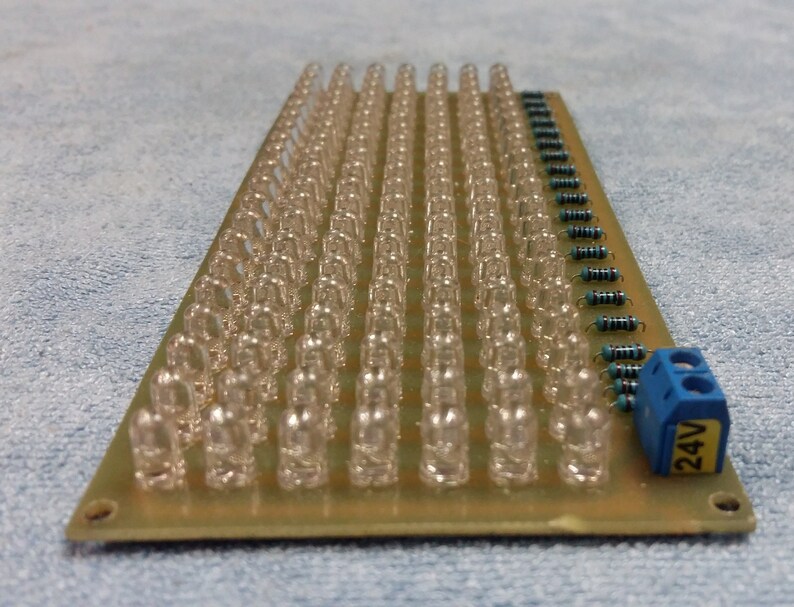 RGB RAINBOW LED Panel, for Multicolour Neon Show Effect 20x7 140 Bulbs ...