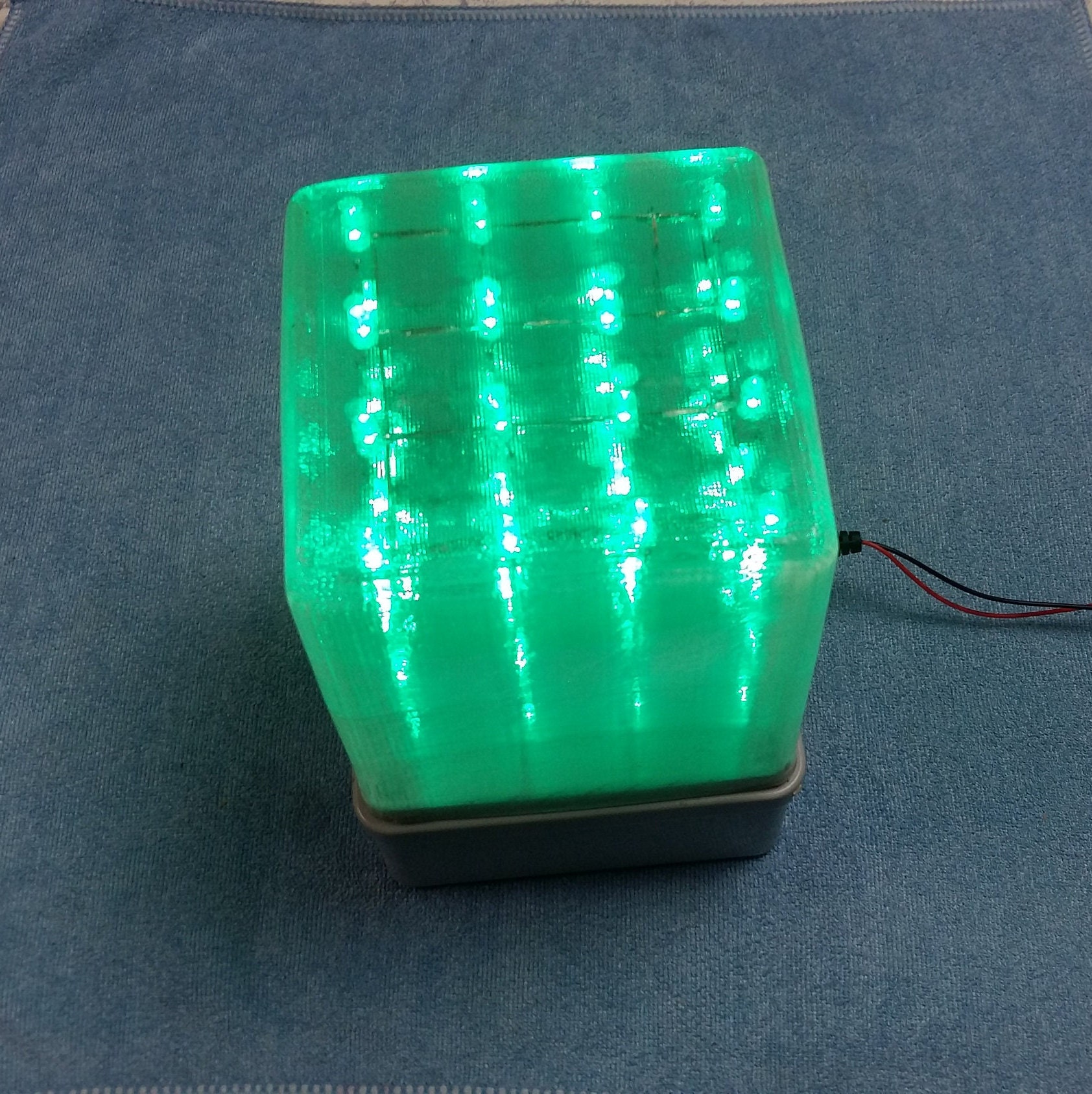4x4x4 GREEN LED CUBE Box 3D Display, Ultrabright Light Show Effect, Usb ...