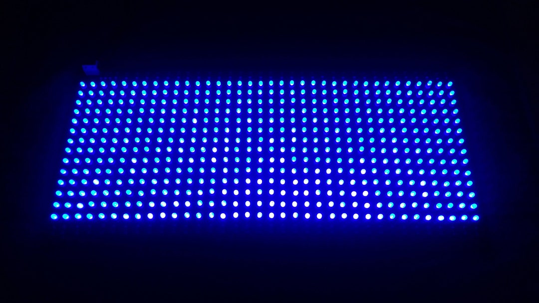 BLUE LED Panel for Light Show Effect 36x14 24V DC Power 504 Led Diodes ...