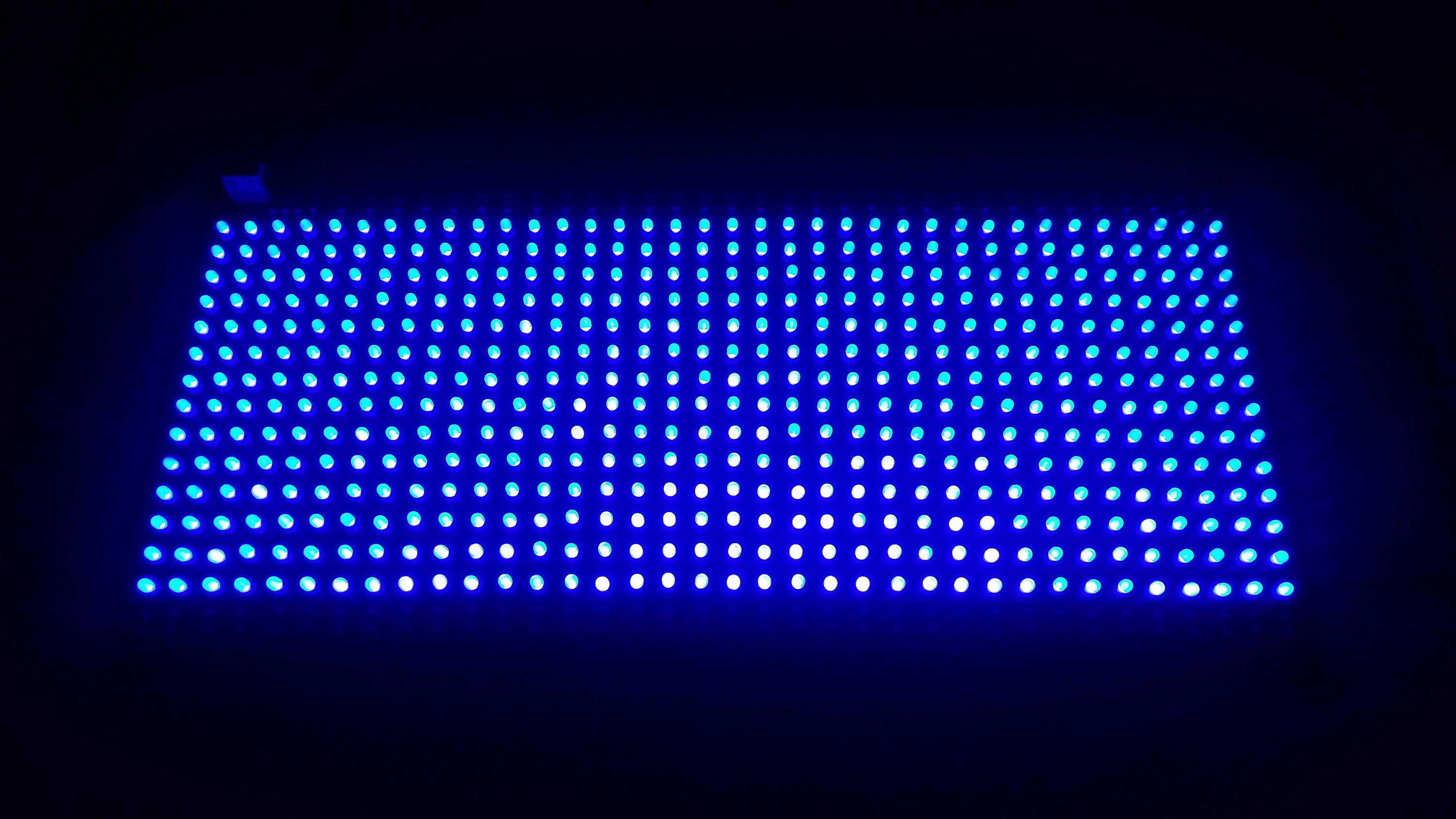 BLUE LED Panel for Light Show Effect 36x14 24V DC Power 504 Led Diodes ...