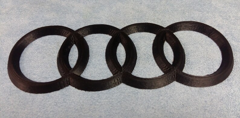 Symbol Audi Logo Ring Sign Badge Rings Emblem 3D - Etsy