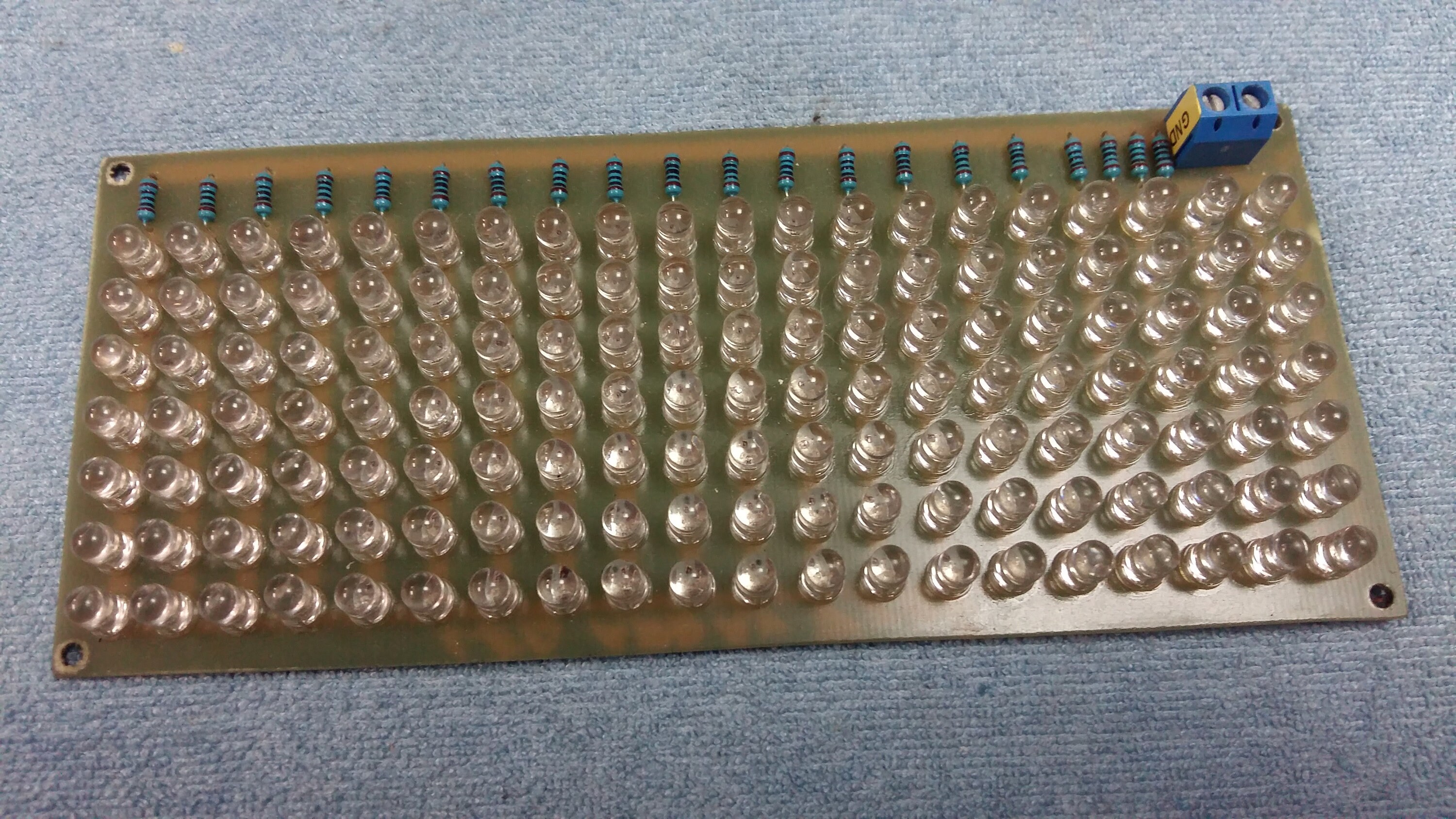 RGB RAINBOW LED Panel, for Multicolour Neon Show Effect 20x7 140 Bulbs ...