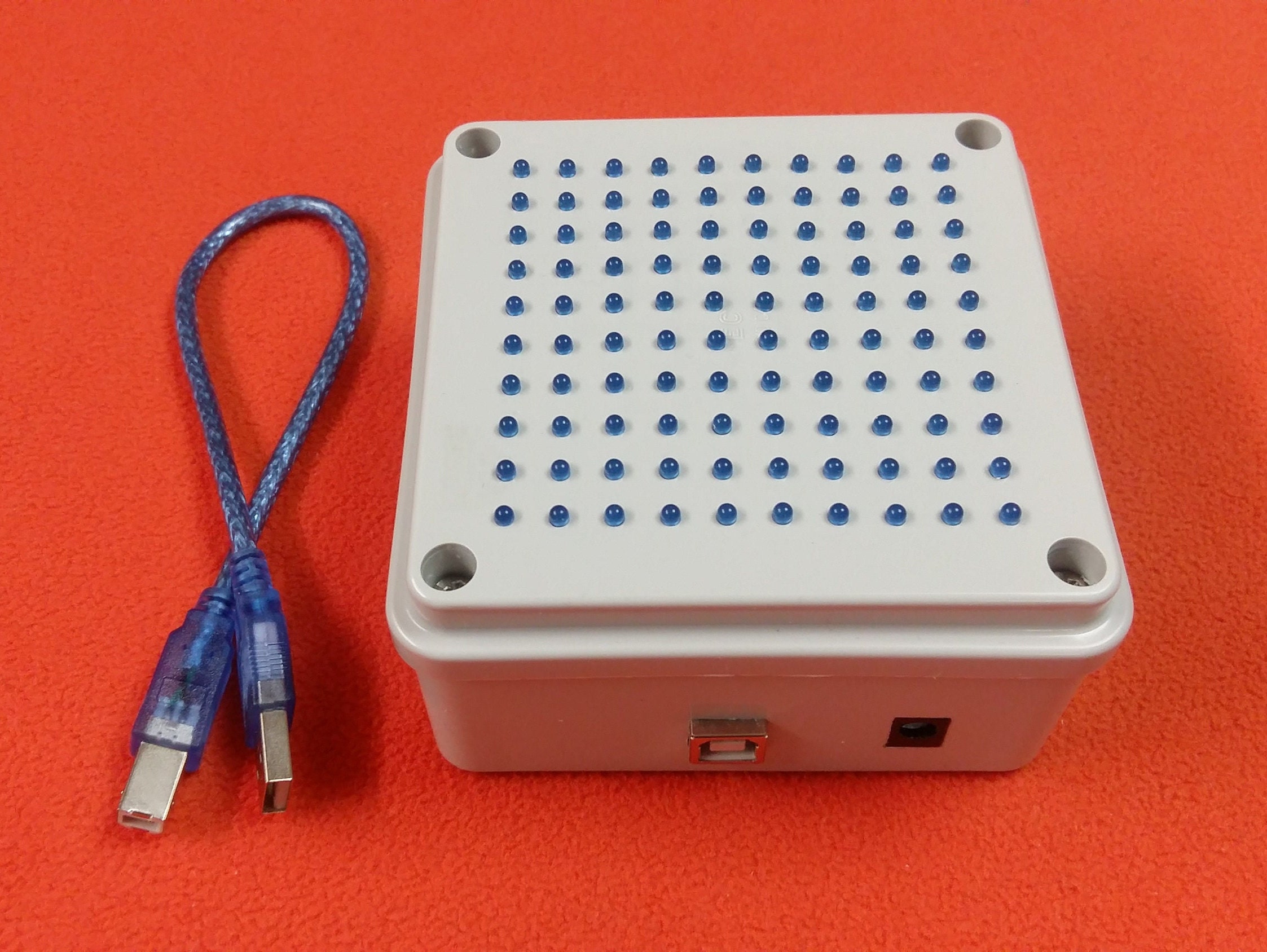 BLUE LED Matrix Display Cube Box Light Show Effect 10 X 10 - Etsy