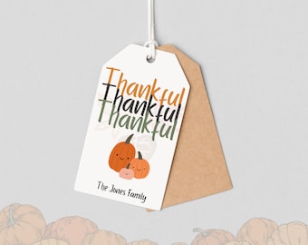 Thanksgiving Treat Thank You Tag Fall Appreciation Gift Tags Autumn ...