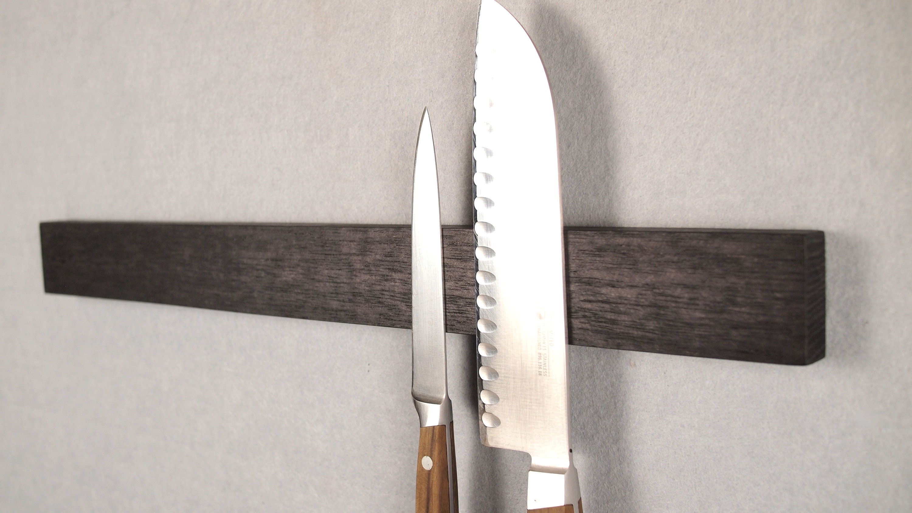 Tasmanian Oak Magnetic Knife Racks Black Finish. 30 45 and - Etsy Australia