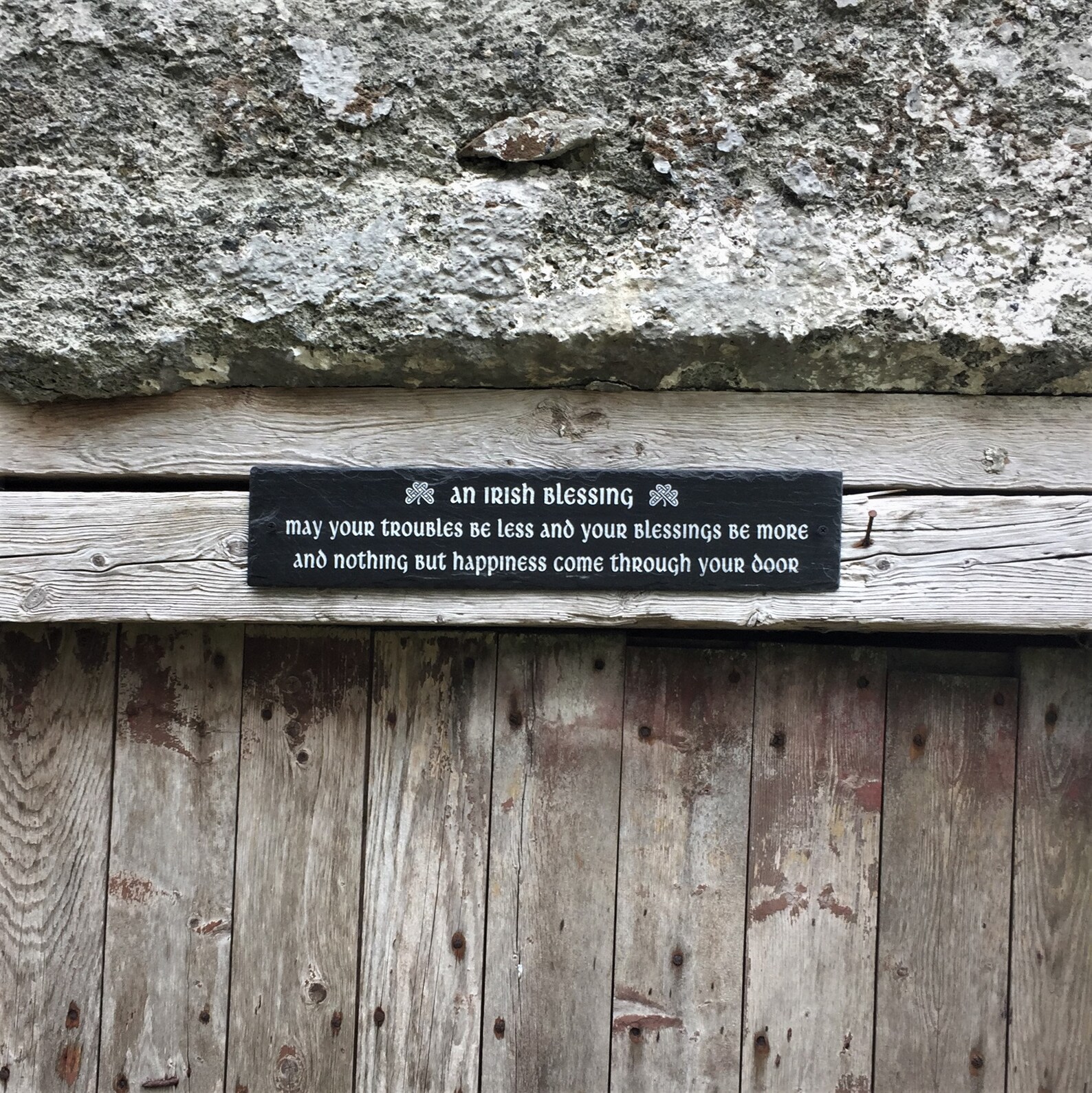 Irish Slate ' Over the Door' an Irish Blessing Irish | Etsy