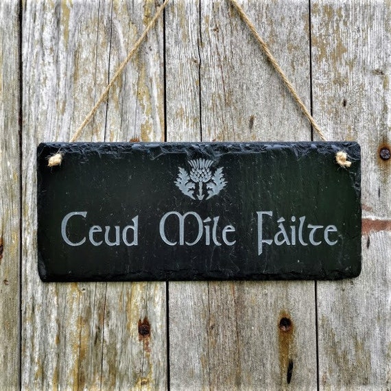 Scottish Welcome Sign