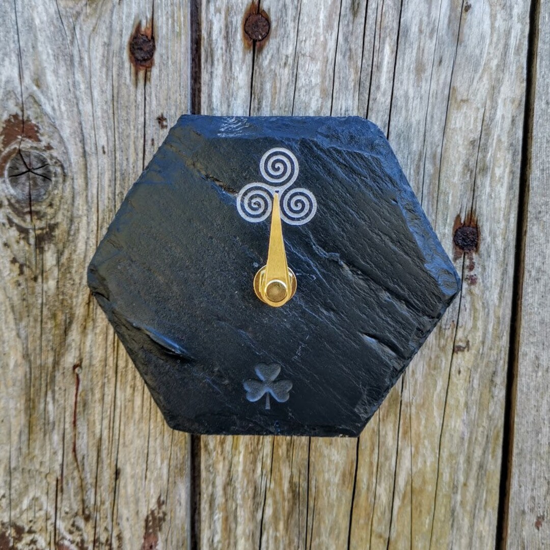 Giants Causeway Irish Slate Clock - Clock - Irish Hand Made Clock ...