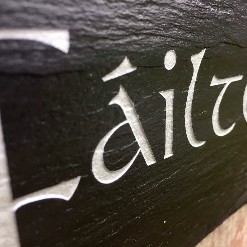 Irish Welcome Sign Céad Mile Fáilte Slate Sign-porch - Etsy