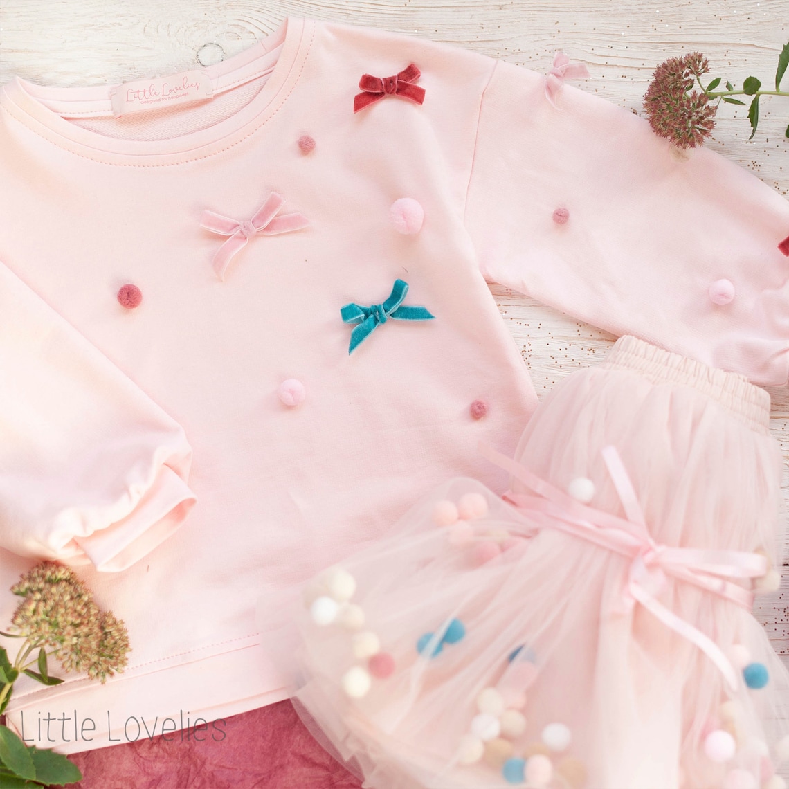 Girls Outfit Pink Clothing Set for Baby Girl Toddler Outfit - Etsy