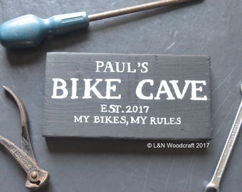 Personalised Man Cave Wooden Sign Shed Est. Year Plaque | Etsy
