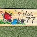 Hand Painted Allotment Plot Number Plaque: Personalised Garden Sign ...