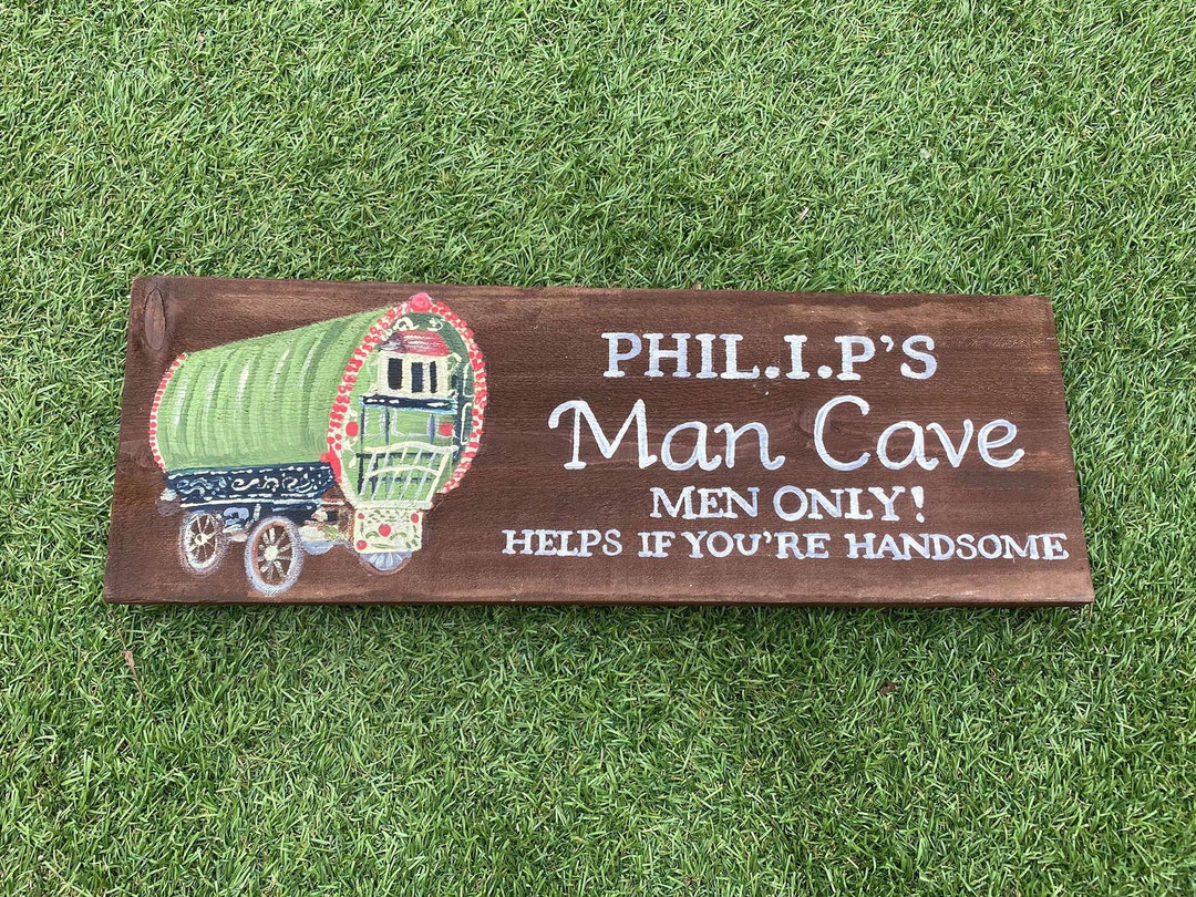 Personalised Wooden Gyspy Caravan Sign, Exterior Hand Painted House ...