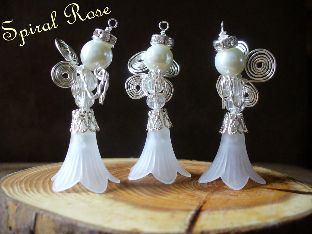 Wire and Bead Christmas Angels - Etsy