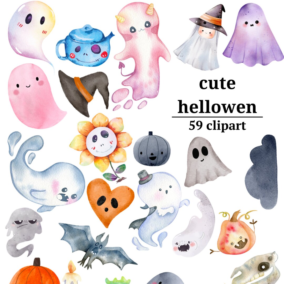 Cute Clipart. Halloween Clipart. Halloween Png. Halloween - Etsy