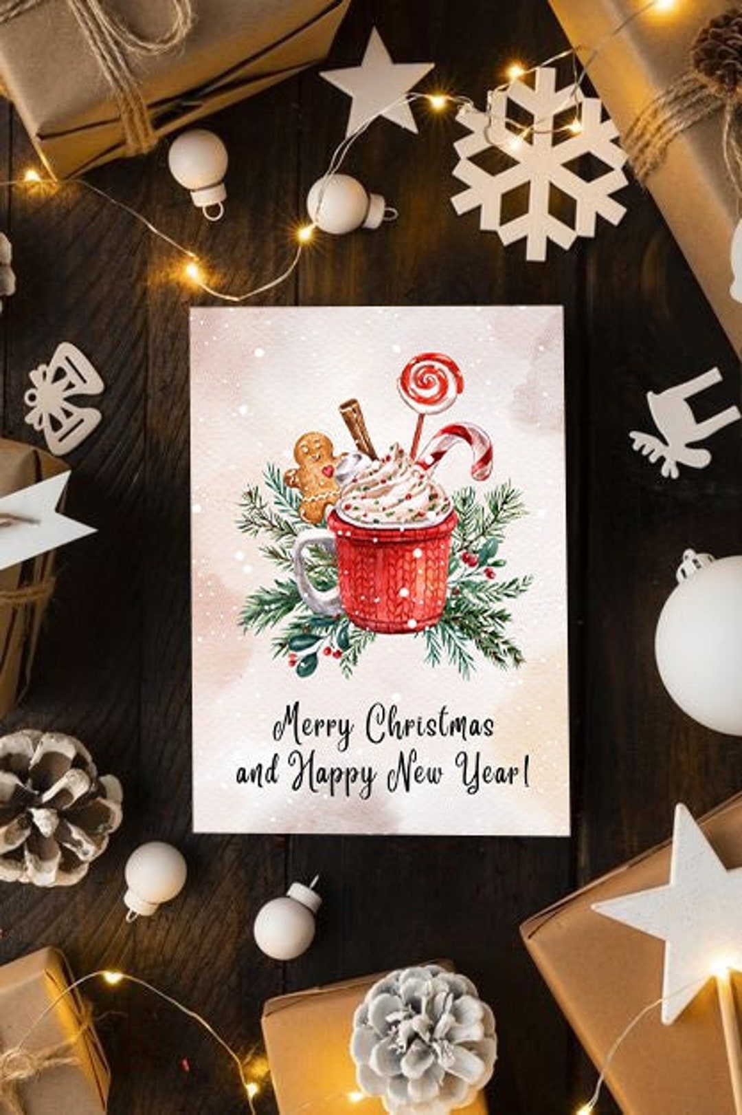 Christmas Dinner Card. Invitation to a Christmas Party. - Etsy