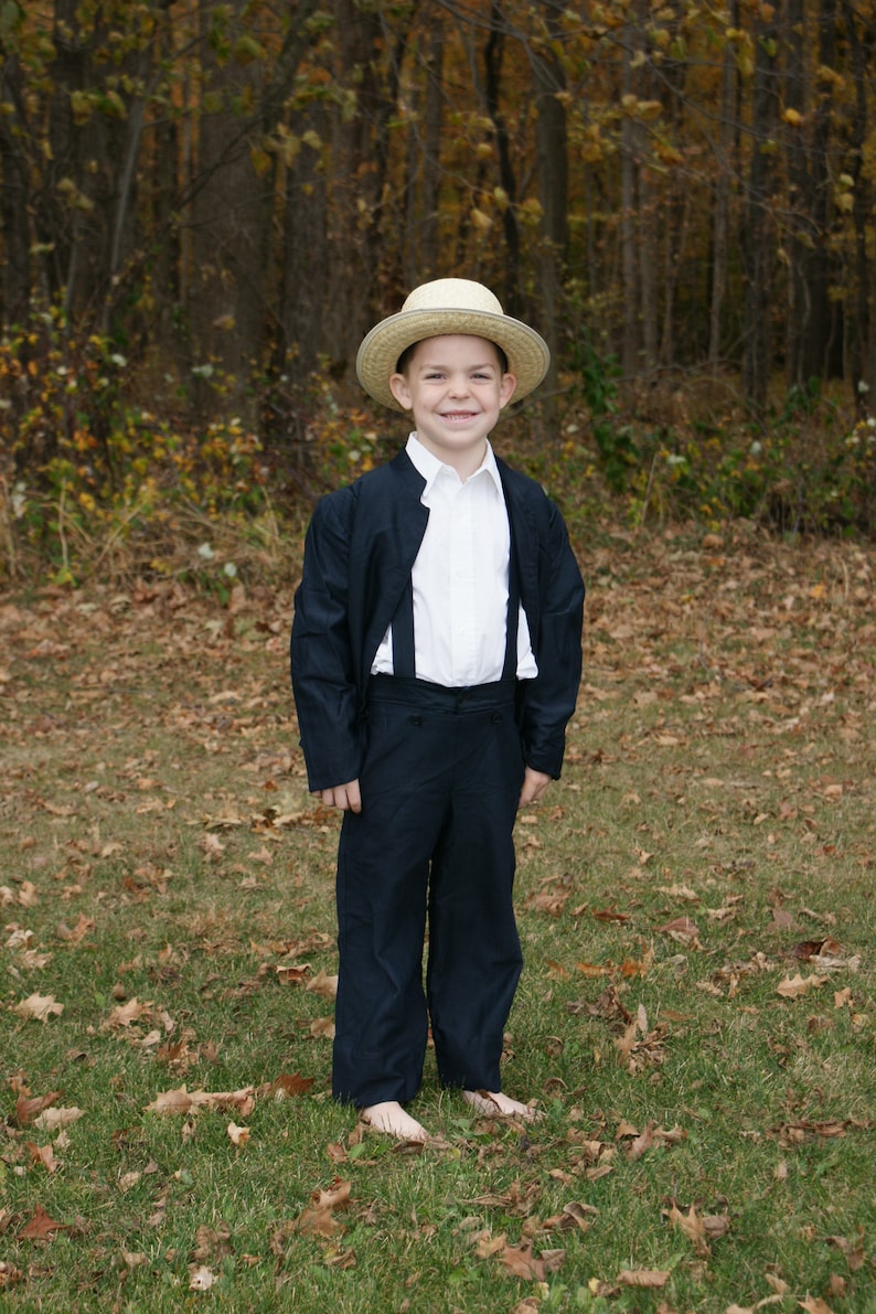 Amish Boy Costume Clothing Full Outfit Cute | Etsy