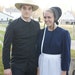 Amish Woman's Black Travel Bonnet Handmade With Strings - Etsy