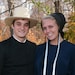 Amish Woman's Black Travel Bonnet Handmade With Strings - Etsy