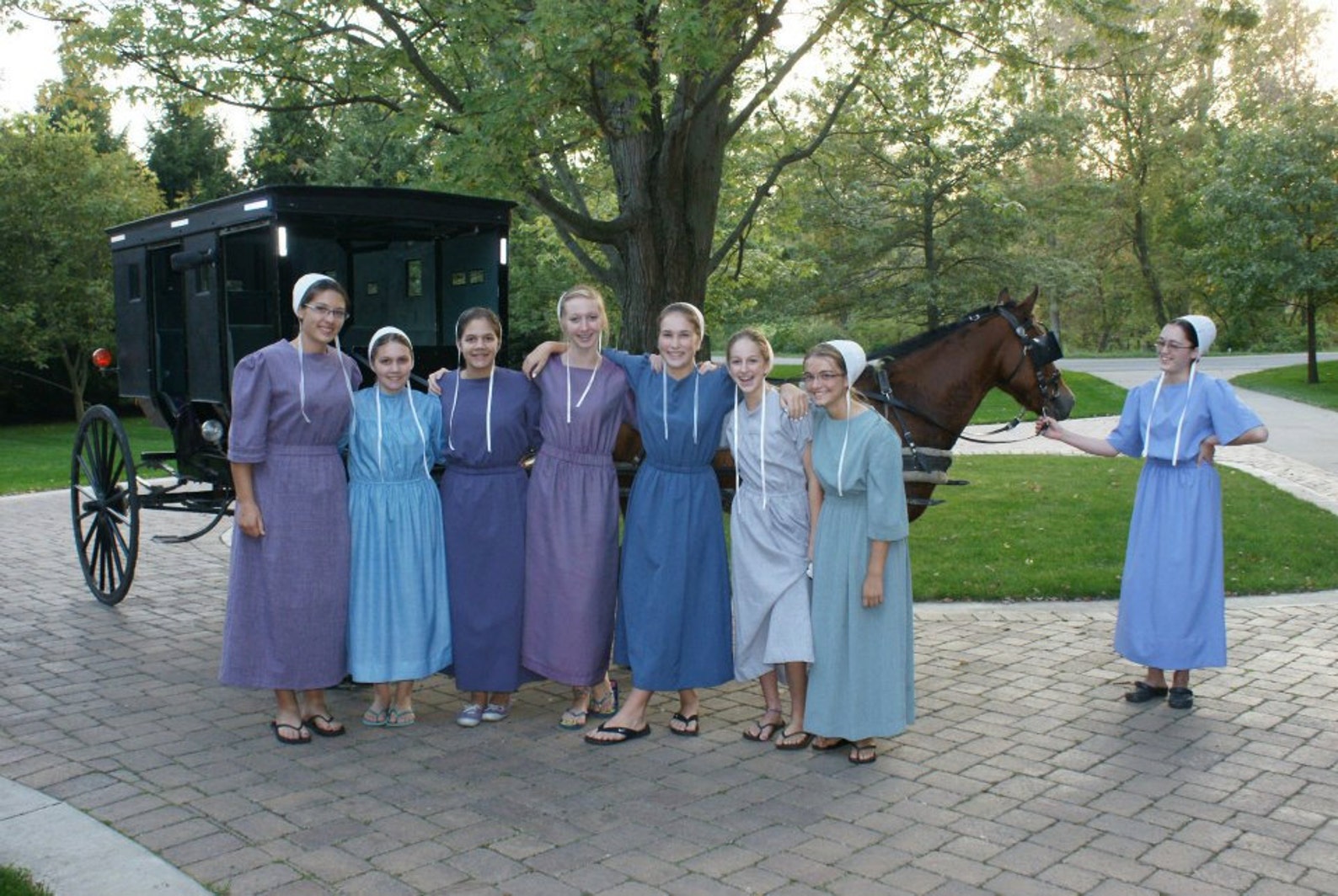 JUST a Dress . . . Amish Woman's Dress Cape and Apron 3-pc Suit ...