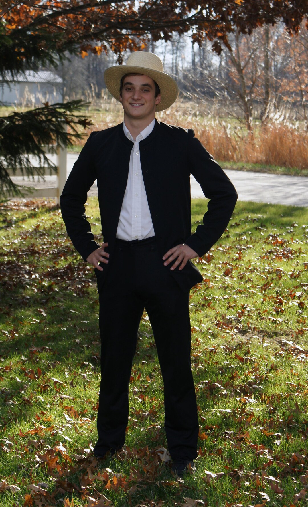 Amish Man's Full Outfit With Coat . . . All You Need to Go Amish - Etsy