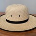 XL Amish Straw Hat Round Top Black Trimmed Extra Large - Etsy