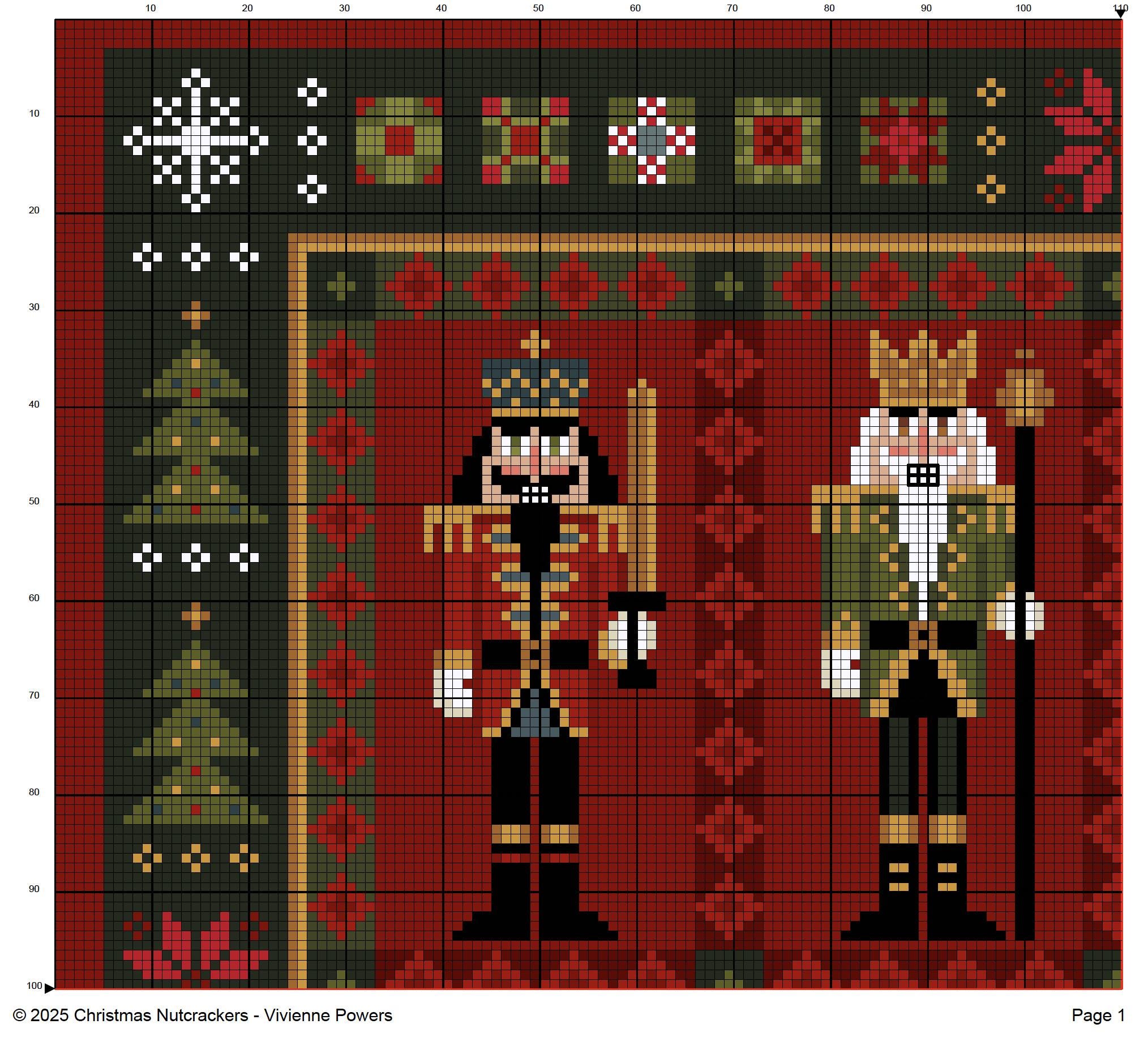 Christmas Nutcrackers Cross Stitch Pattern: Festive Sampler (PDF ...