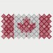 Canadian Maple Leaf Flag Cross Stitch Pattern: Quaker Sampler (PDF ...