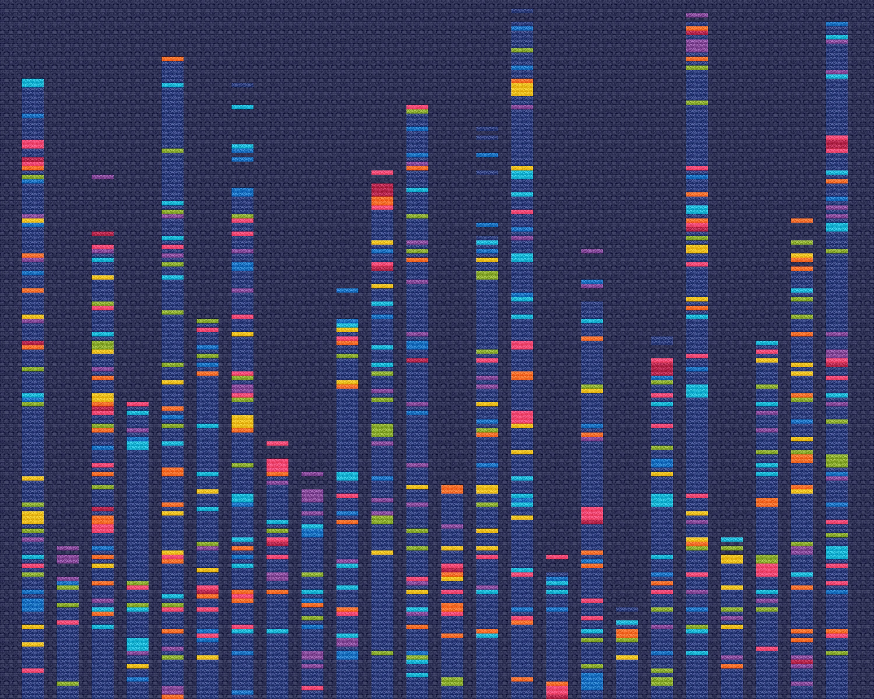 DNA Cross Stitch Pattern: Genome Sequencing Chart (PDF Counted Chart ...