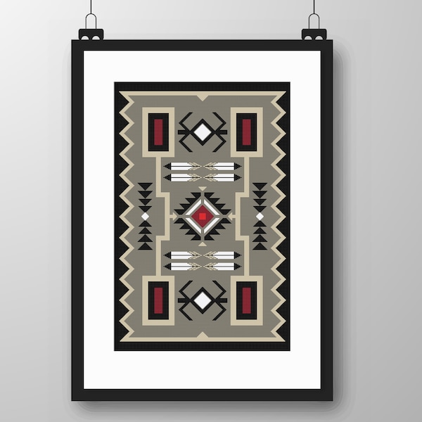 Native American Rug - Etsy