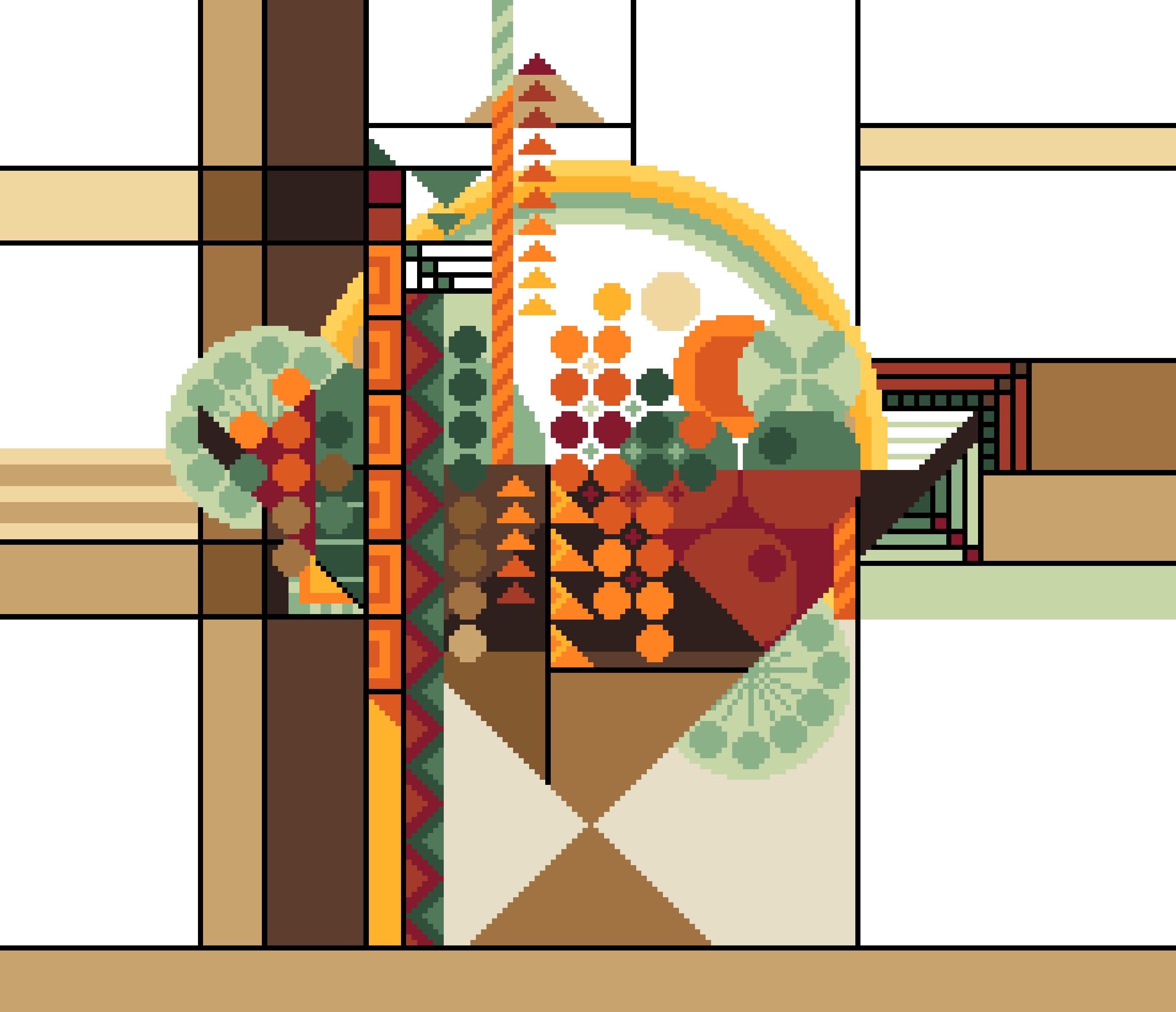 Cross Stitch May Basket Adaptation COOL Geometric Art - Etsy