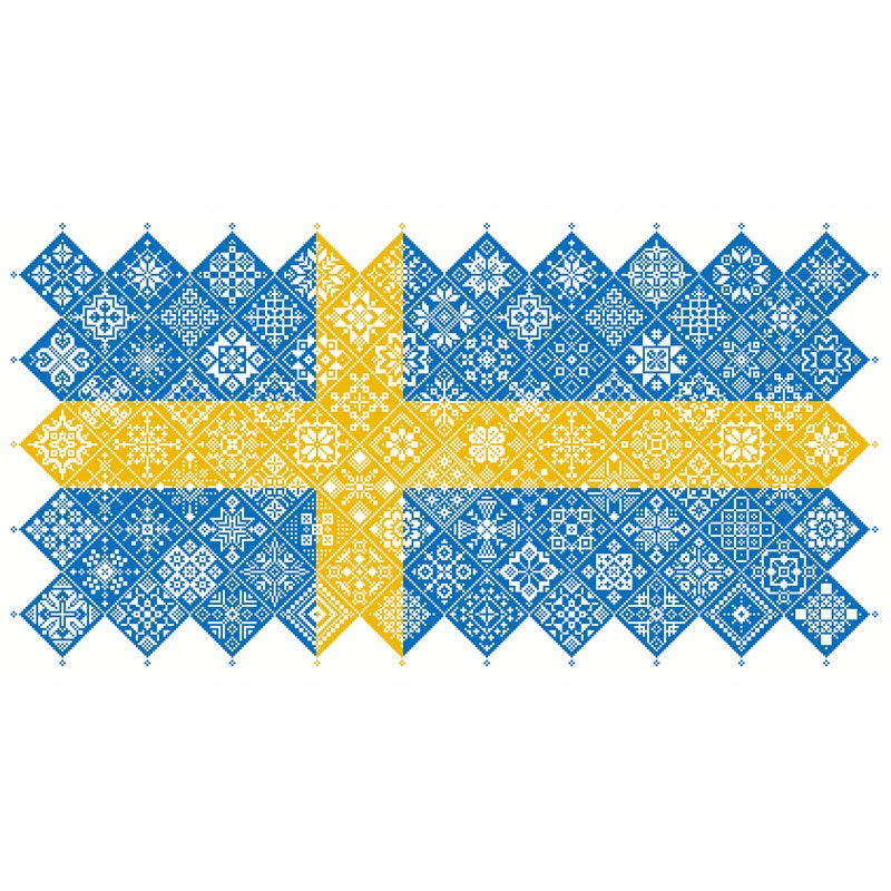 Sweden Cross Stitch - Etsy