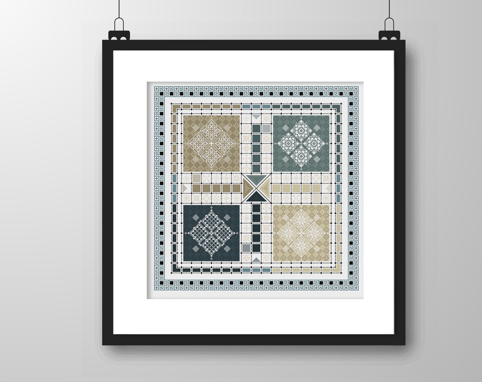 Cross Stitch Chart Ludo Game Board Tiles Quaker Sampler - Etsy