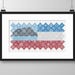 Sabah Malaysia Flag Cross Stitch Pattern: Quaker Sampler (PDF Chart ...