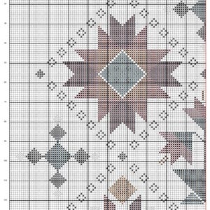 Amish Barn Quilt Cross Stitch Pattern: Small Version on Black (PDF ...