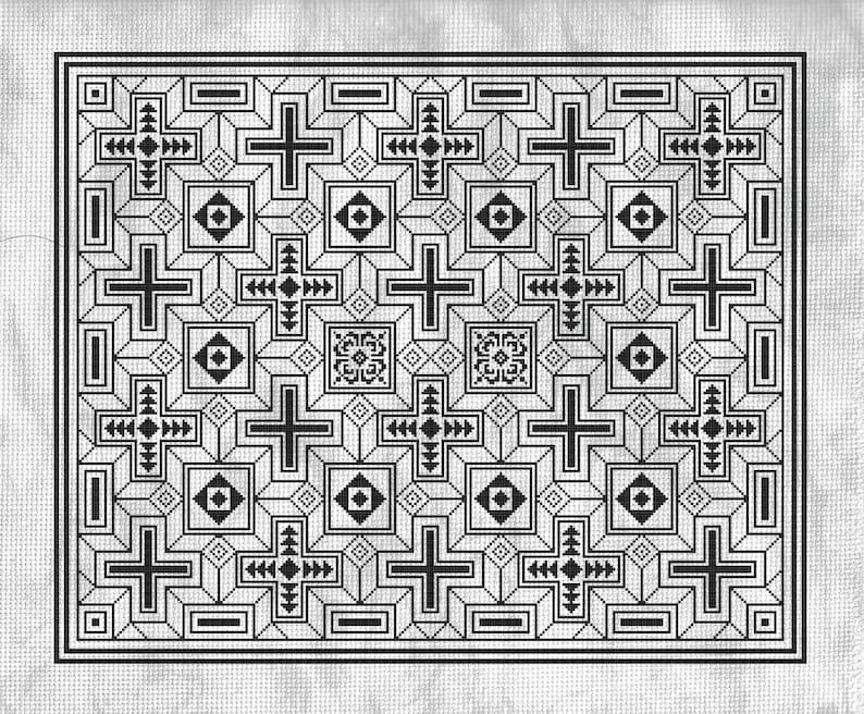 Cross Stitch Pattern Ancient Roman Floor Mosaic Fishbourne | Etsy UK