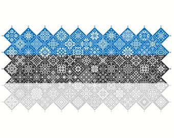 Cross Stitch Pattern Quaker Sampler Switzerland Flag Tiled Patchwork ...