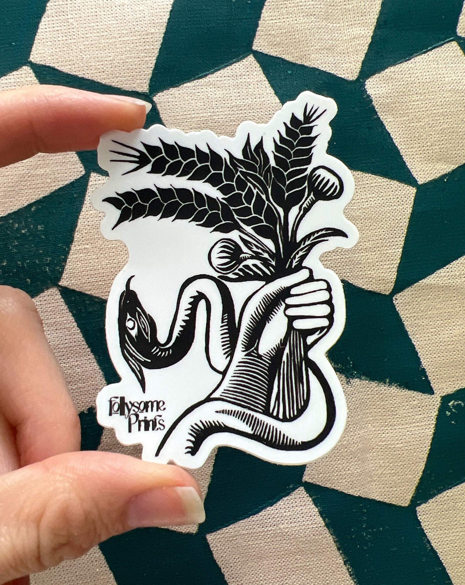 Goddess Sticker Demeter BW Die Cut Stickers Original - Etsy