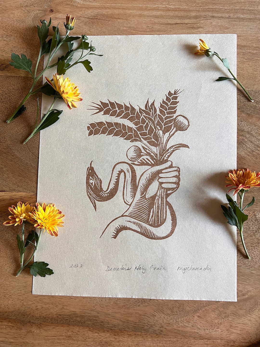 Demeter's Holy Grain- Greek Mythology Goddess of Harvest - Snake ...