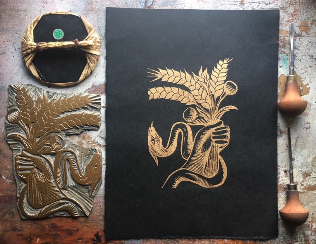 Demeter's Holy Grain Greek Mythology Goddess of Harvest Snake Serpent ...