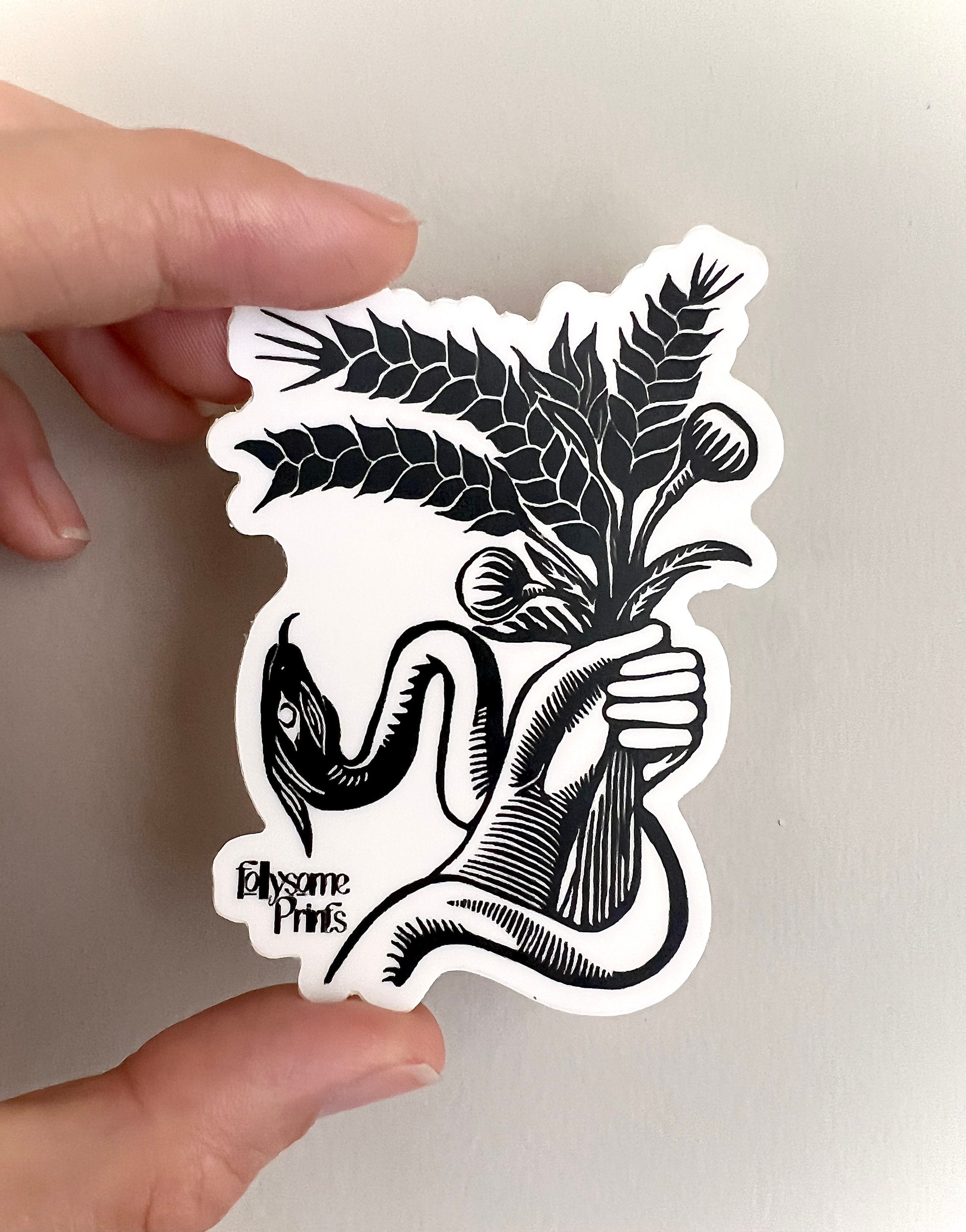 Goddess Sticker Demeter BW Die Cut Stickers Original - Etsy
