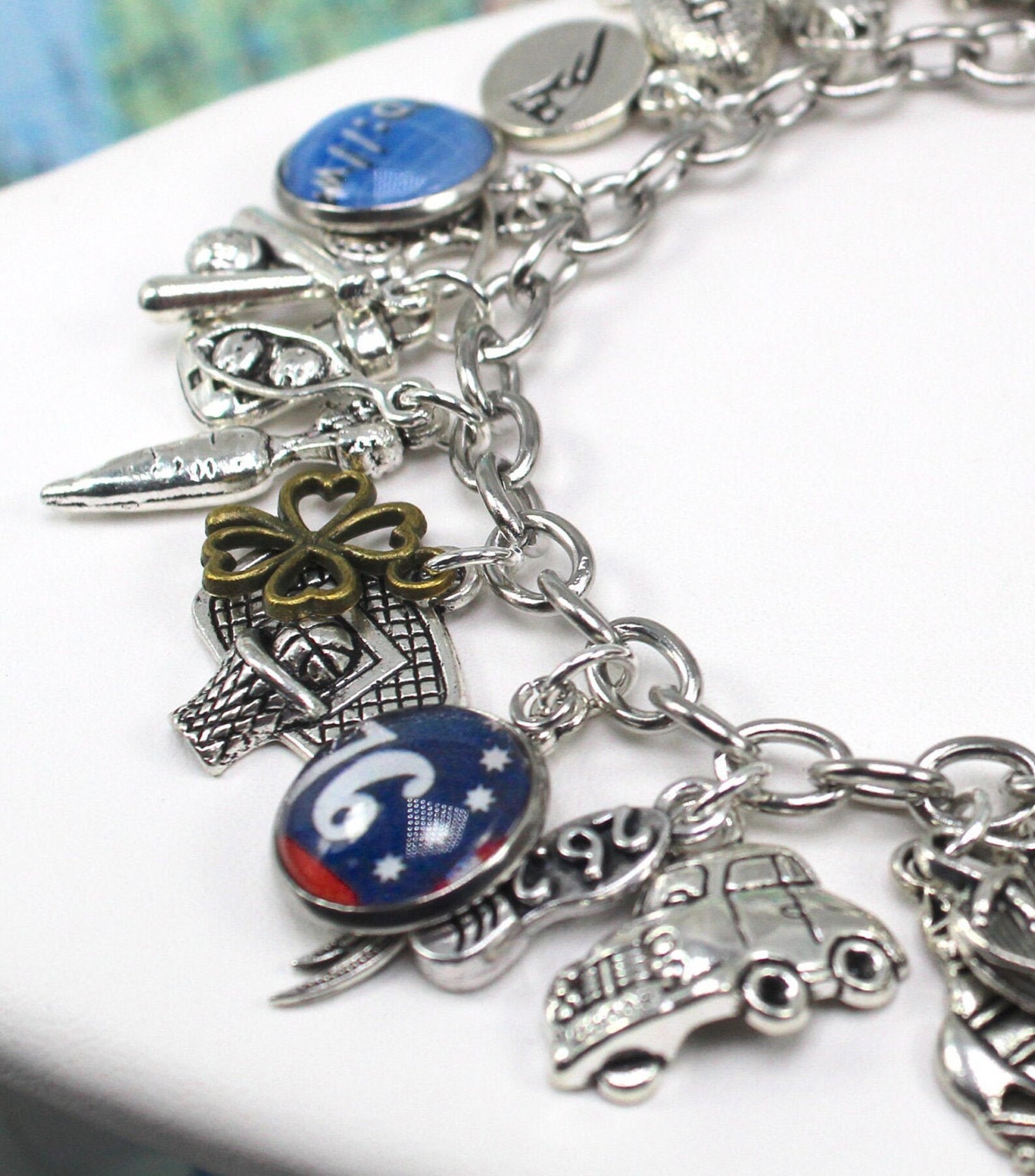 Massachusetts Charm Bracelet States Charm Bracelet States - Etsy