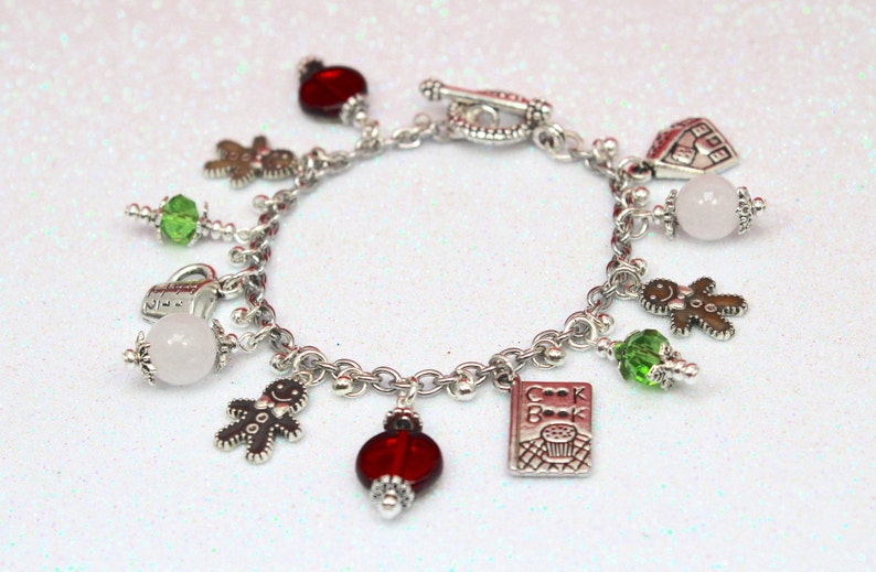 Gingerbread Charm Bracelet Gingerbread Jewelry Christmas - Etsy